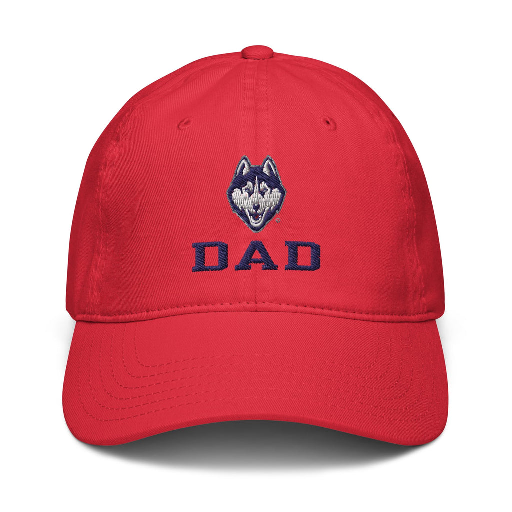 Connecticut Huskies Dad Red Officially Licensed Adjustable Baseball Ha – Campus Hats