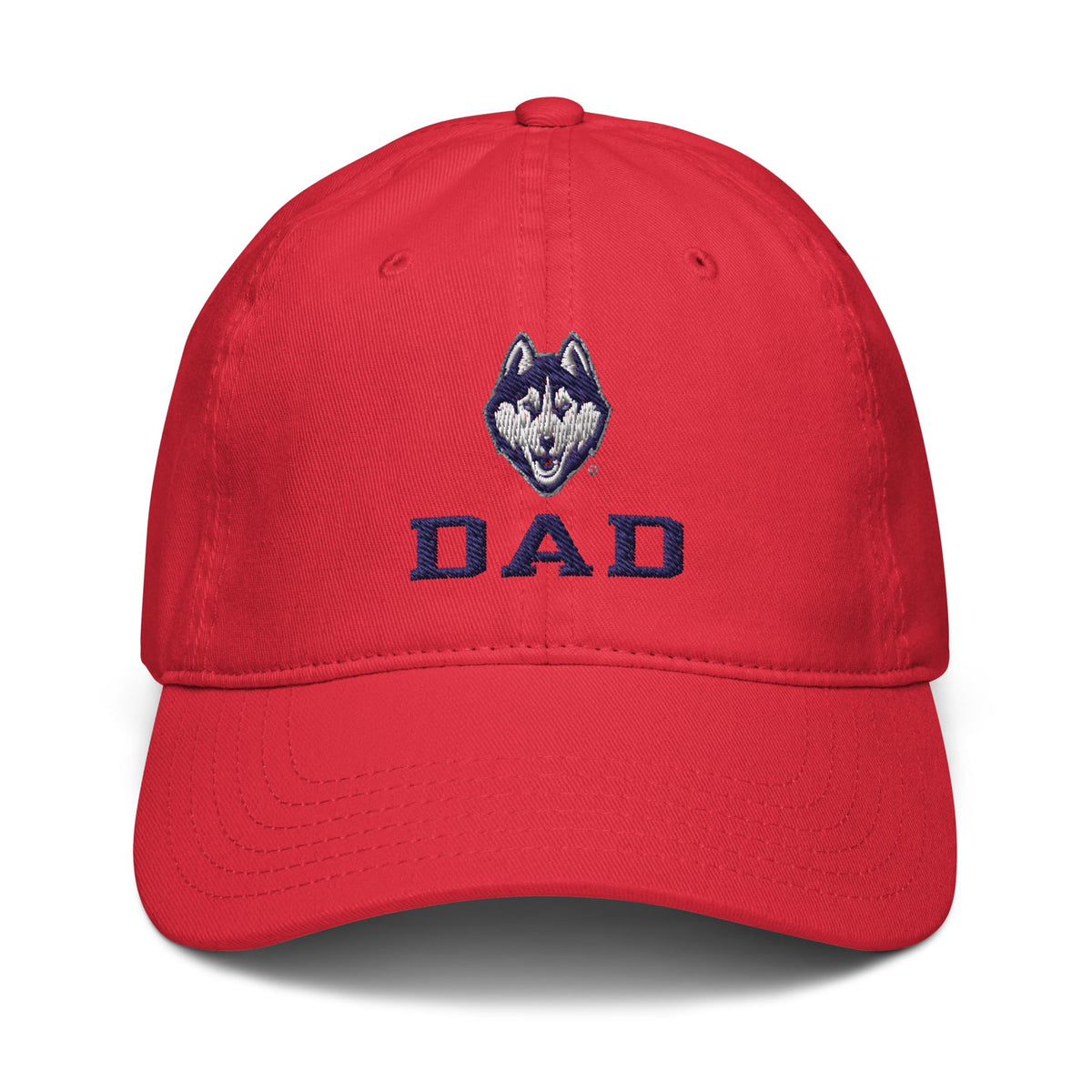 Connecticut Huskies Dad Red Officially Licensed Adjustable Baseball Ha ...