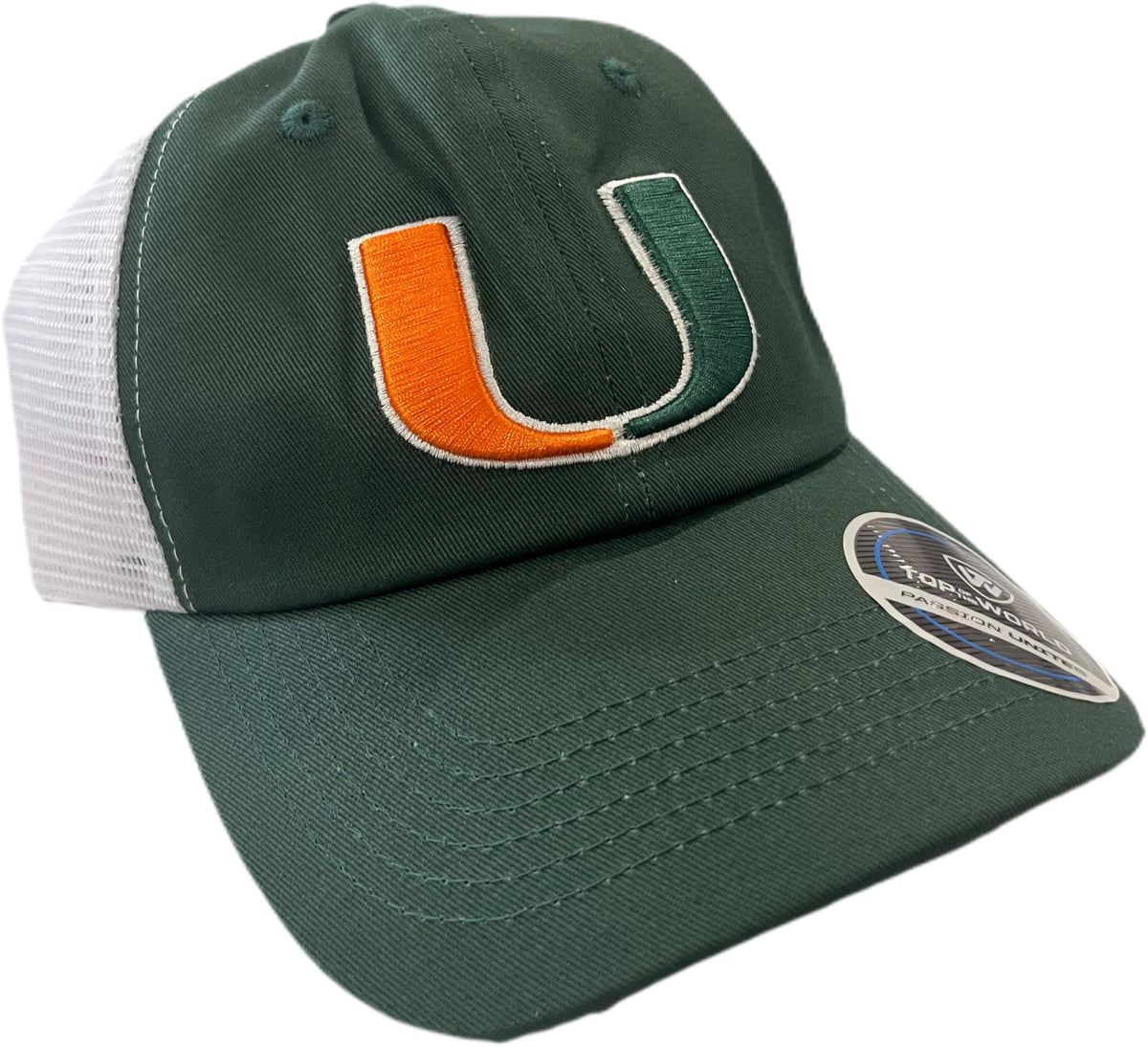 Collegiate Adjustable Trucker Hats (US, Alpha, One Size, Miami ...