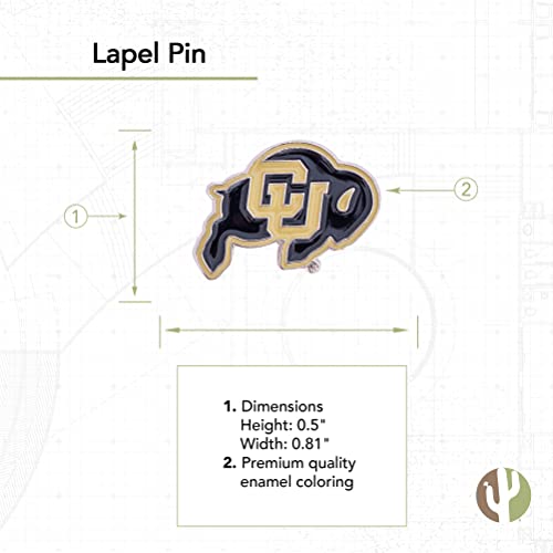 University of Colorado Lapel Pins Buffaloes CU Buffs Logo Enamel Made ...