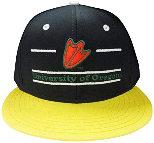 Oregon Ducks Classic Split Bar Snapback Adjustable Plastic Snap Back H ...