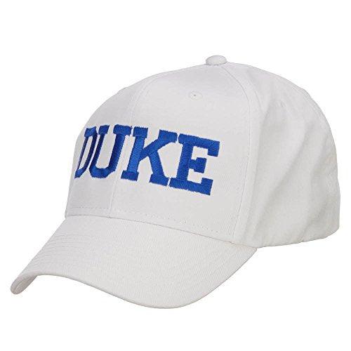 Duke Blue Devils White Duke Embroidered Adjustable Hat – Campus Hats