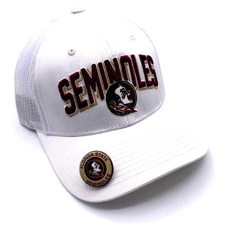 Florida State Hat Classic Team Logo Mesh Trucker Adjustable Structured ...