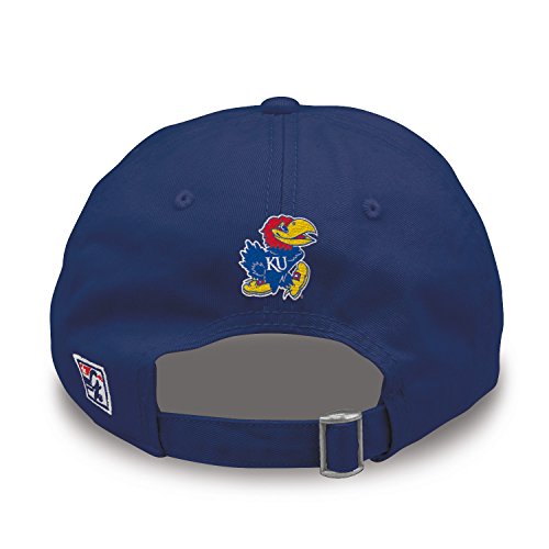 NCAA Kansas Jayhawks Unisex Classic Relaxed Twill Hat, Royal, Adjustab ...