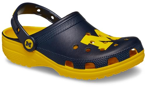 Crocs Unisex Classic Collegiate Clogs, University of Michigan Wolverin ...