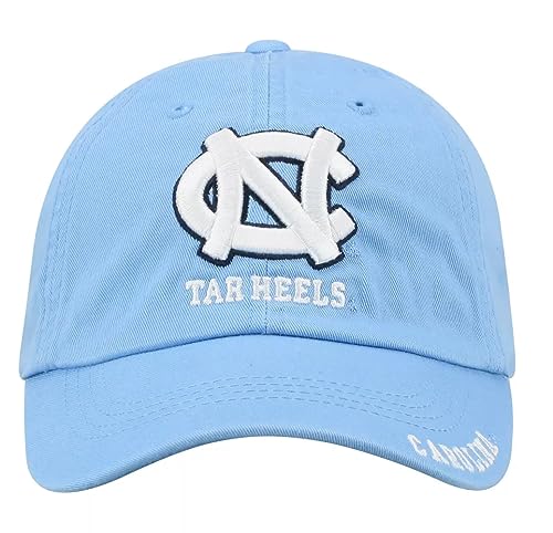 Officially Licensed UNC Hat Classic Tar Heels Adjustable University No ...