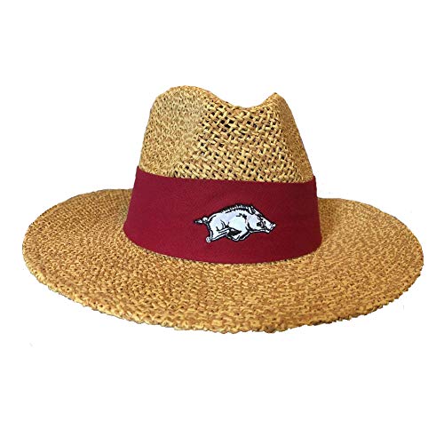 LOGOFIT University of Arkansas Razorbacks Angler Safari Straw Hat ...