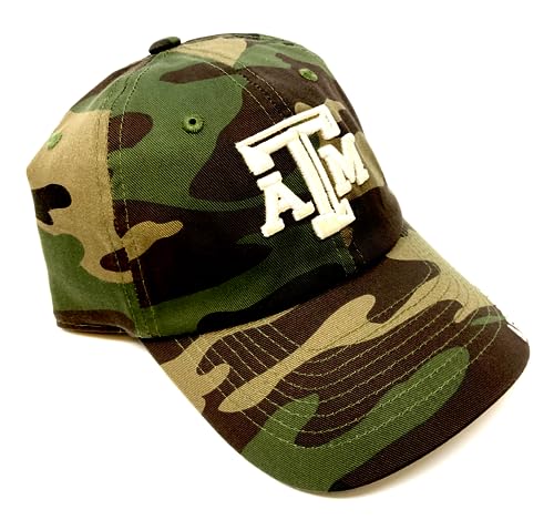 National Cap Solid Woodland Camo Texas A&M Aggies Logo Camouflage Curv ...