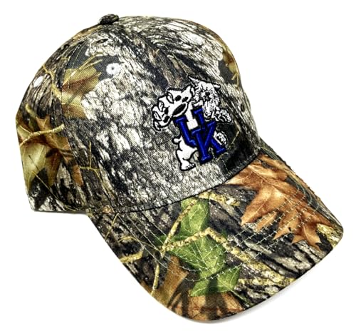 Kentucky Wildcats Mascot Logo Frost Camo Curved Bill Adjustable Hat ...