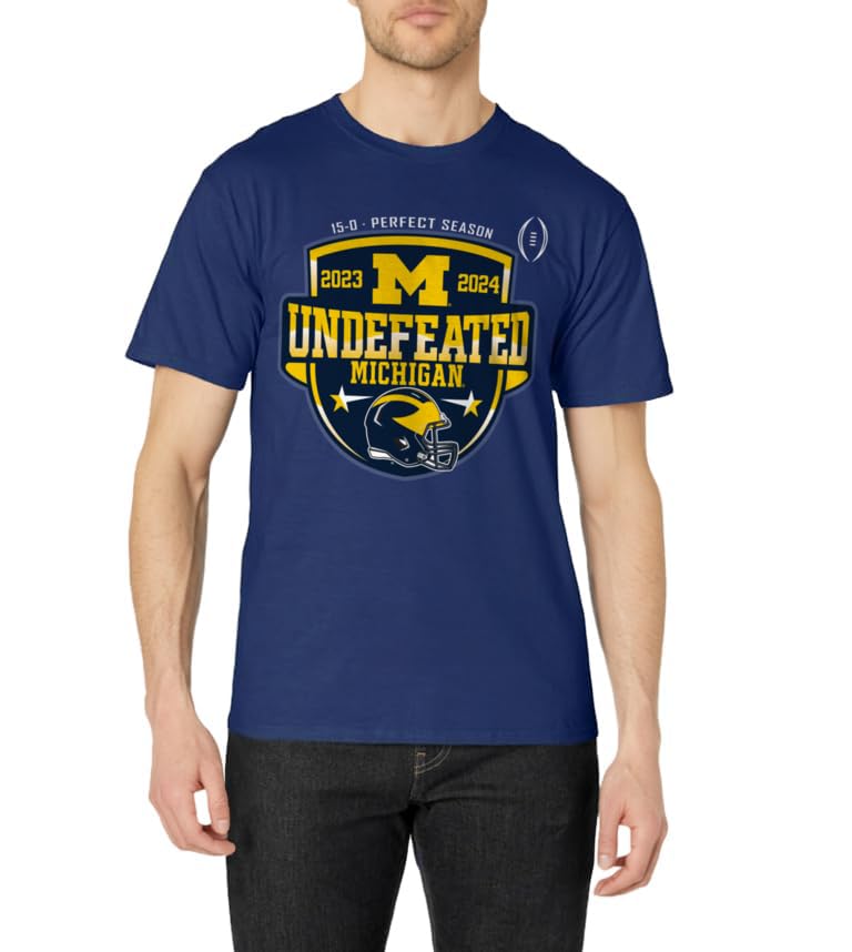 Michigan Wolverines 2023 CFP National Champs Perfect Season T-Shirt ...
