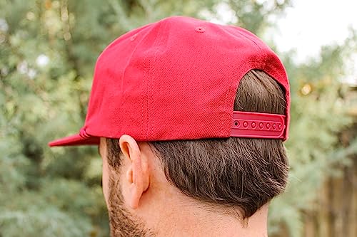 Red & West NCAA Oklahoma Sooners Old School Flat Brim 5 Panel Rope Hat ...