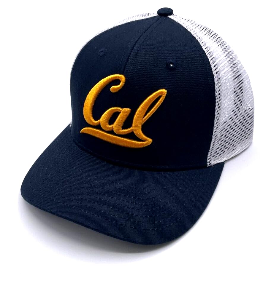 Officially Licensed Cal Berkeley Blue Hat Adjustable Mesh Trucker Clas ...