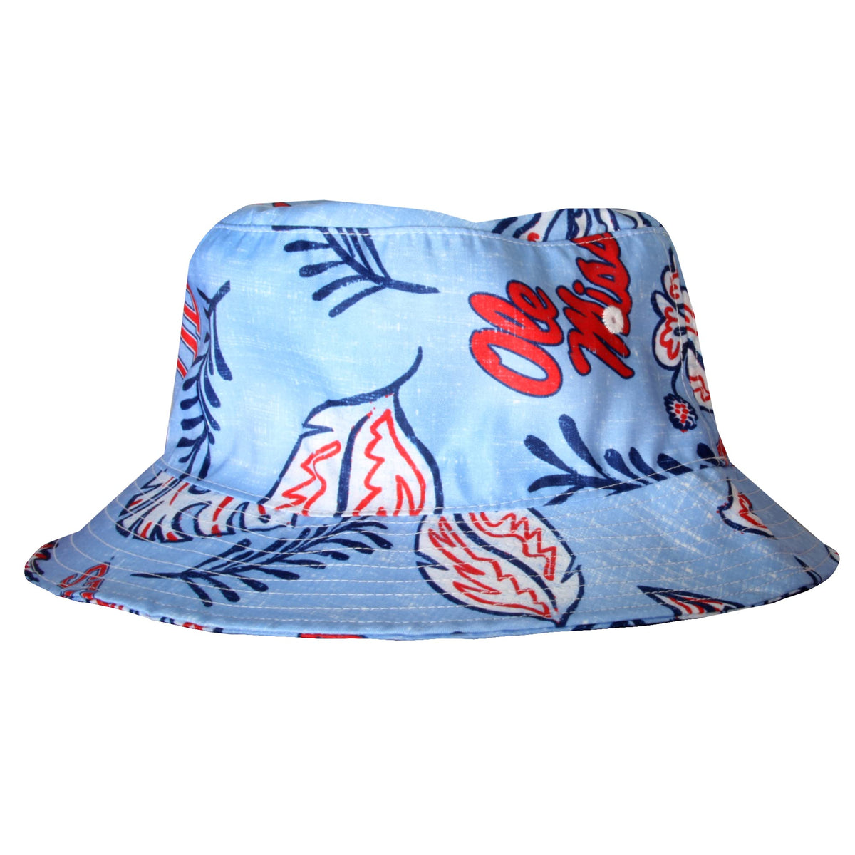 Wes and Willy Mens College Hawaiian Vintage Floral Bucket Hat(Ole Miss ...