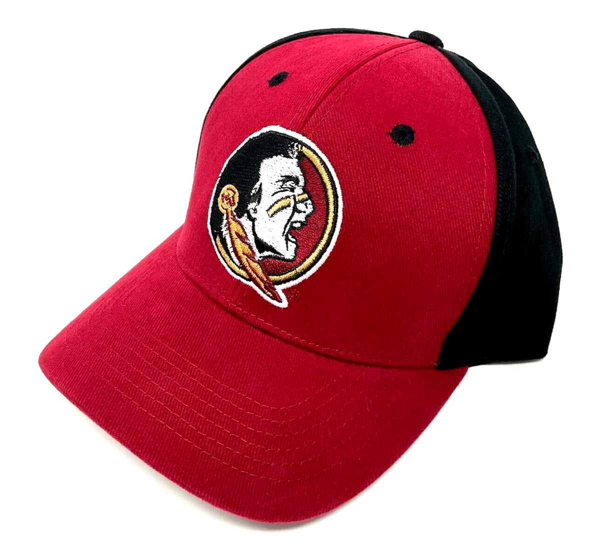 National Cap Florida State MVP Mascot Logo Garnet & Black Curved Bill ...